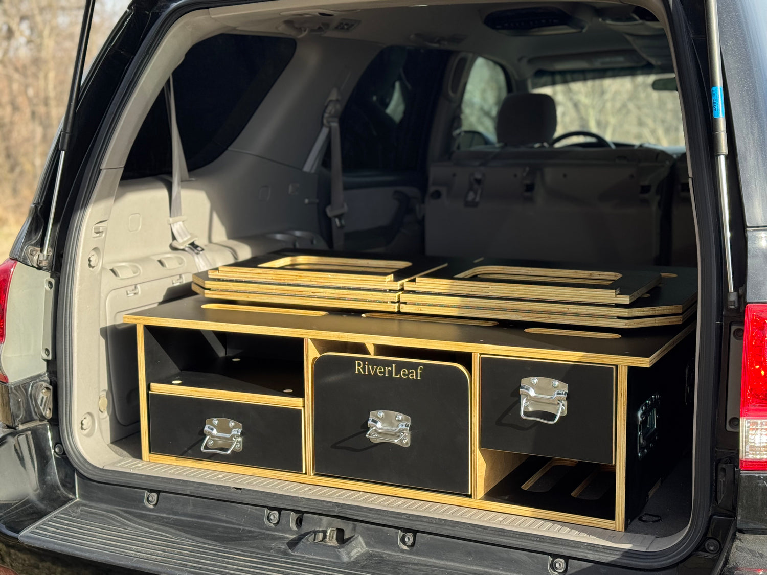 The Grand Teton - Bed Platform + Storage + Kitchen Minivan Conversion ...